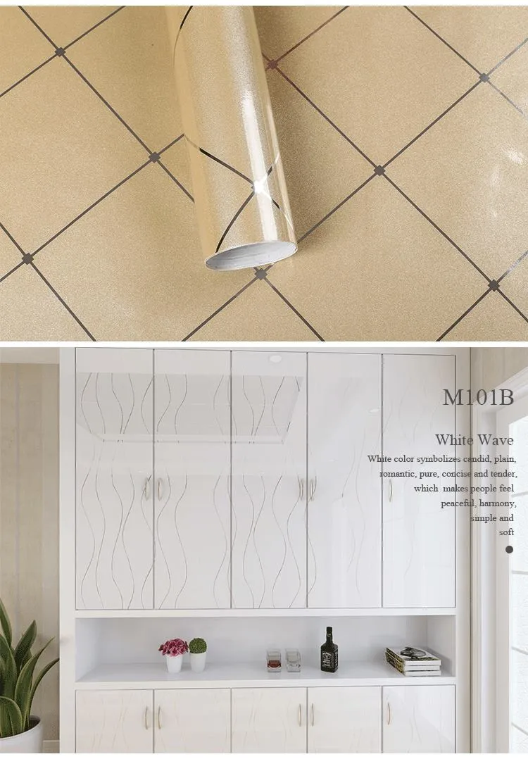 High Glossy Self Adhesive Decorative Wallpaper/ Wall Sticker For Home ...