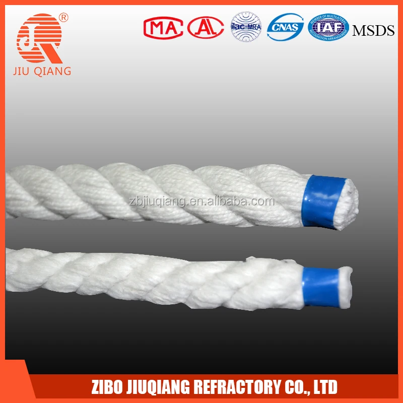 Aluminum Silicate Insulation Ceramic Fiber Round Braided Woven Textile ...