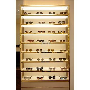 Wall Mounted Glasses Display,Wood And Glass Showcase Sunglasses - Buy ...