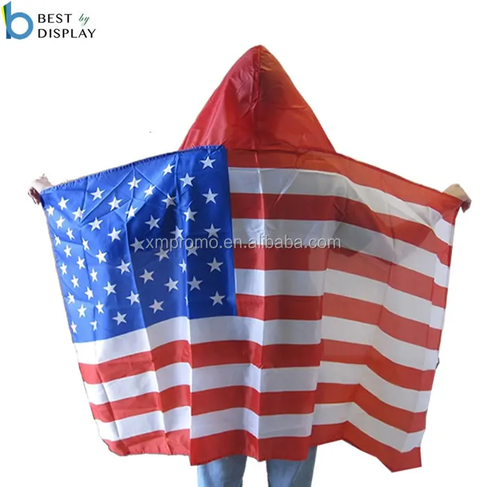 3x5ft Custom Screen Printed Polyester American Body Flag Cape - Buy ...