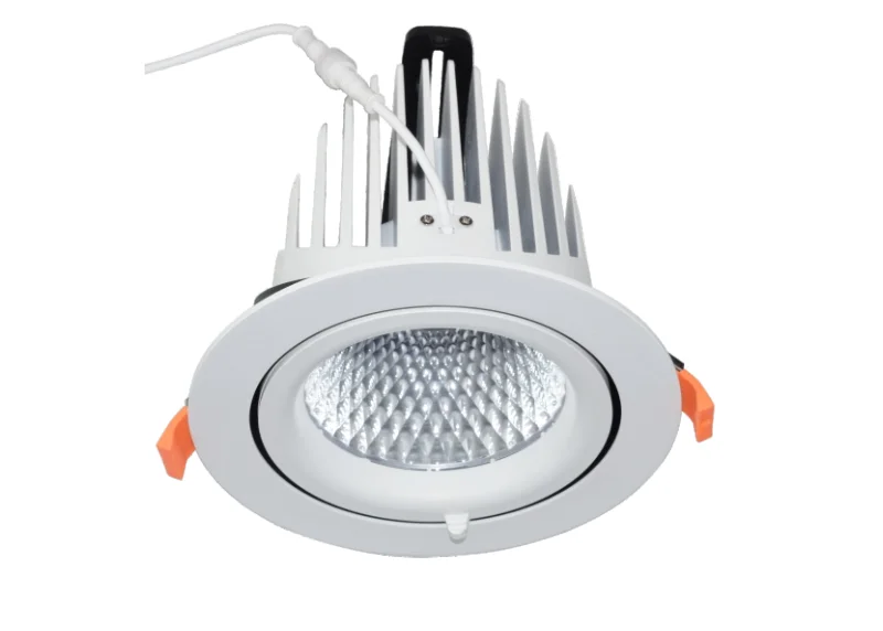 Gimbal Led Scoop Light 100 Lm/w 12w Triac Dimmable Cob Recessed ...