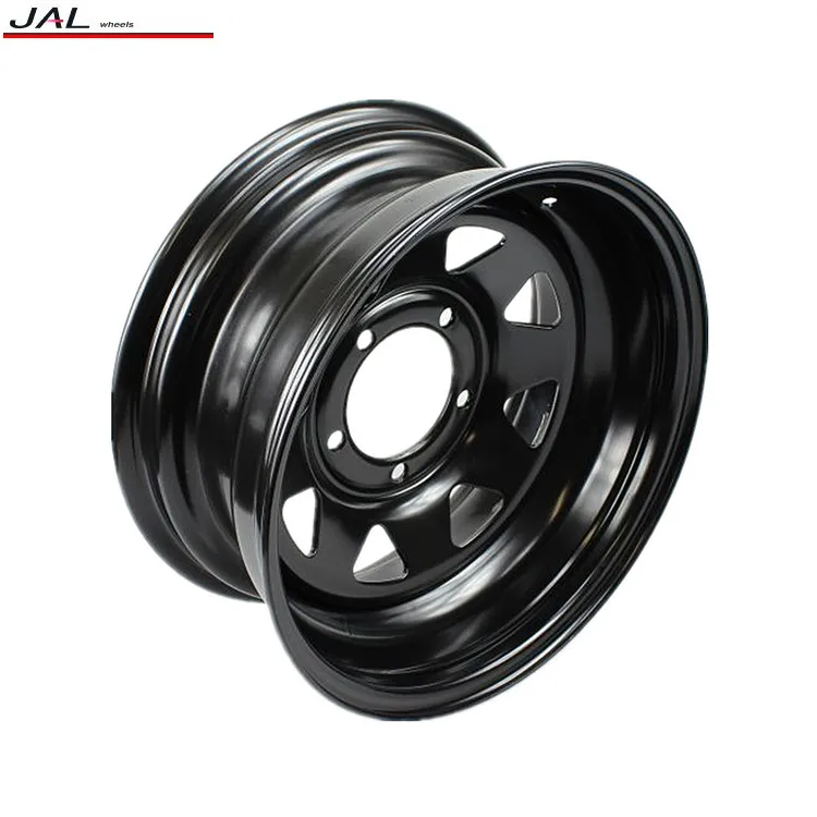 15x10 Steel Wheels 5x4.5 Rims 15 Inch Black 5x114.3