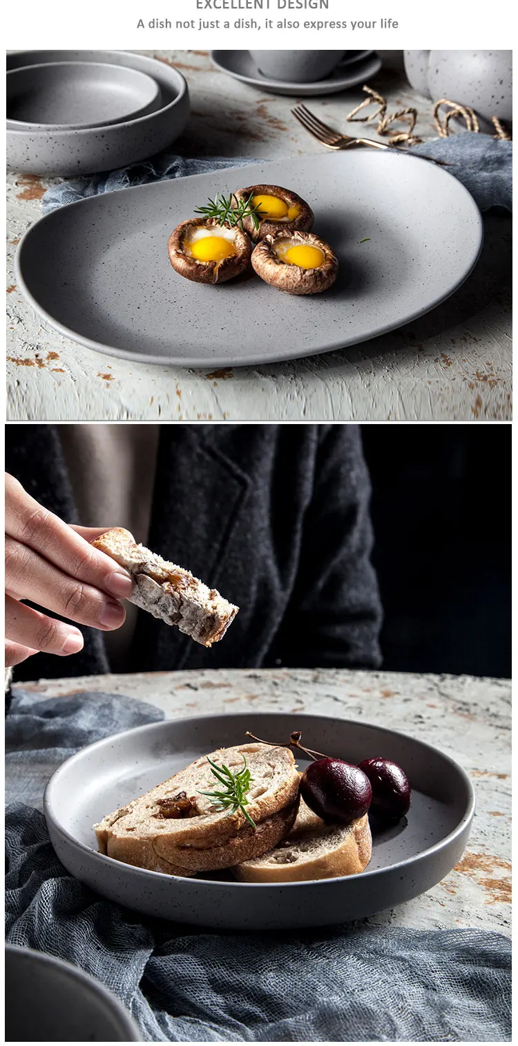 2019 New Grey Dinner Set Restaurant Crockery Tableware - Buy Restaurant ...