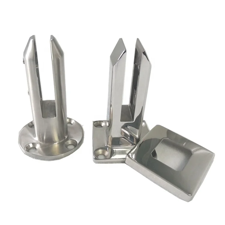 Frameless glass railing fence fastener glass spigot stainless steel ...