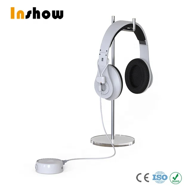 INSHOW Anti Theft Loop Alarm Lock for Wireless Headphones & Headsets ...