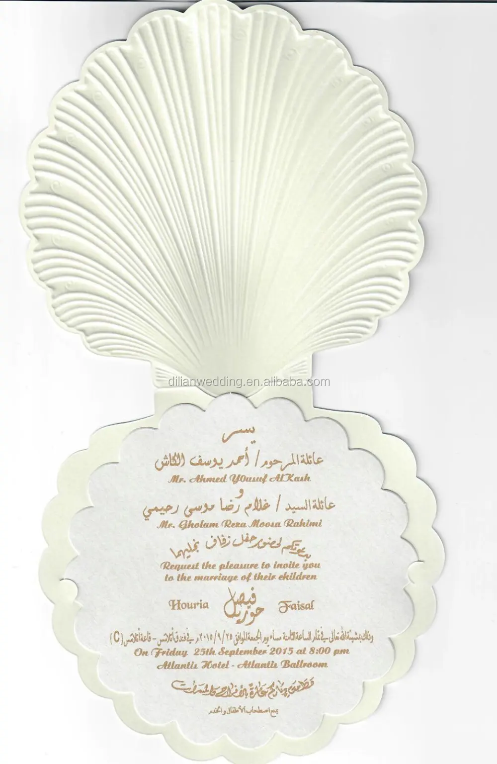 Beautiful Sea Shell Shape Beach Invitation Wedding - Buy Invitation ...