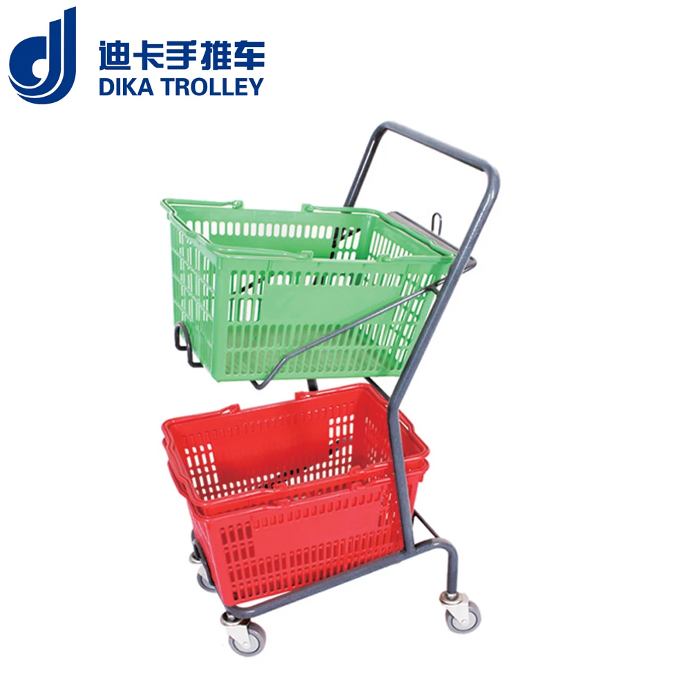 Double Basket Trolley - Versatile Shopping Cart Solutions