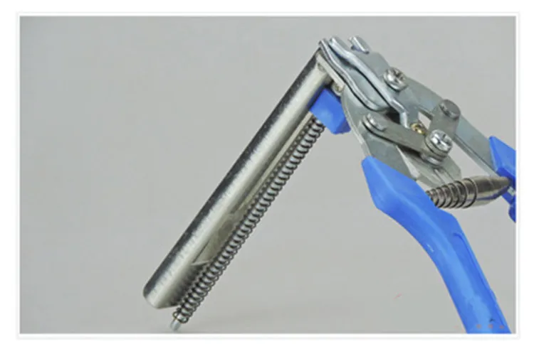 Small Crimp C Ring Gun Plier Bird Chicken Pigeon Rabbit Cage Clamp ...