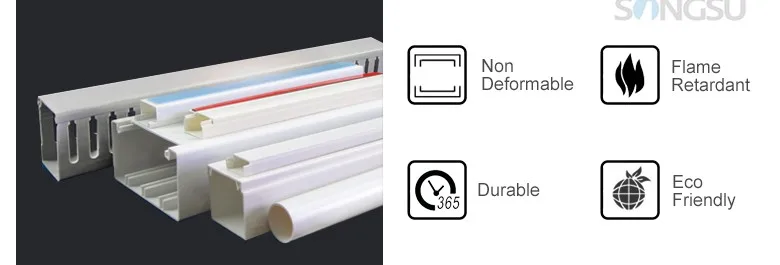 Fire Resistance Pvc Outdoor Half Moon Cable Trunking Duct - Buy Pvc ...