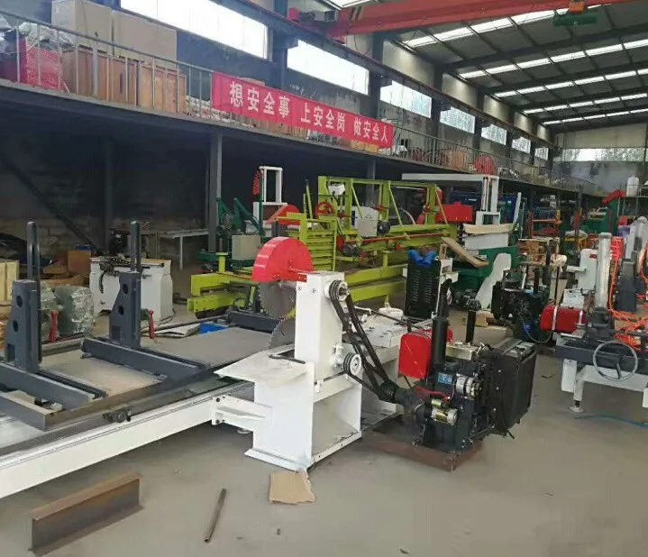 Double Blade Sliding Table Sawmill - Efficient Wood Cutting