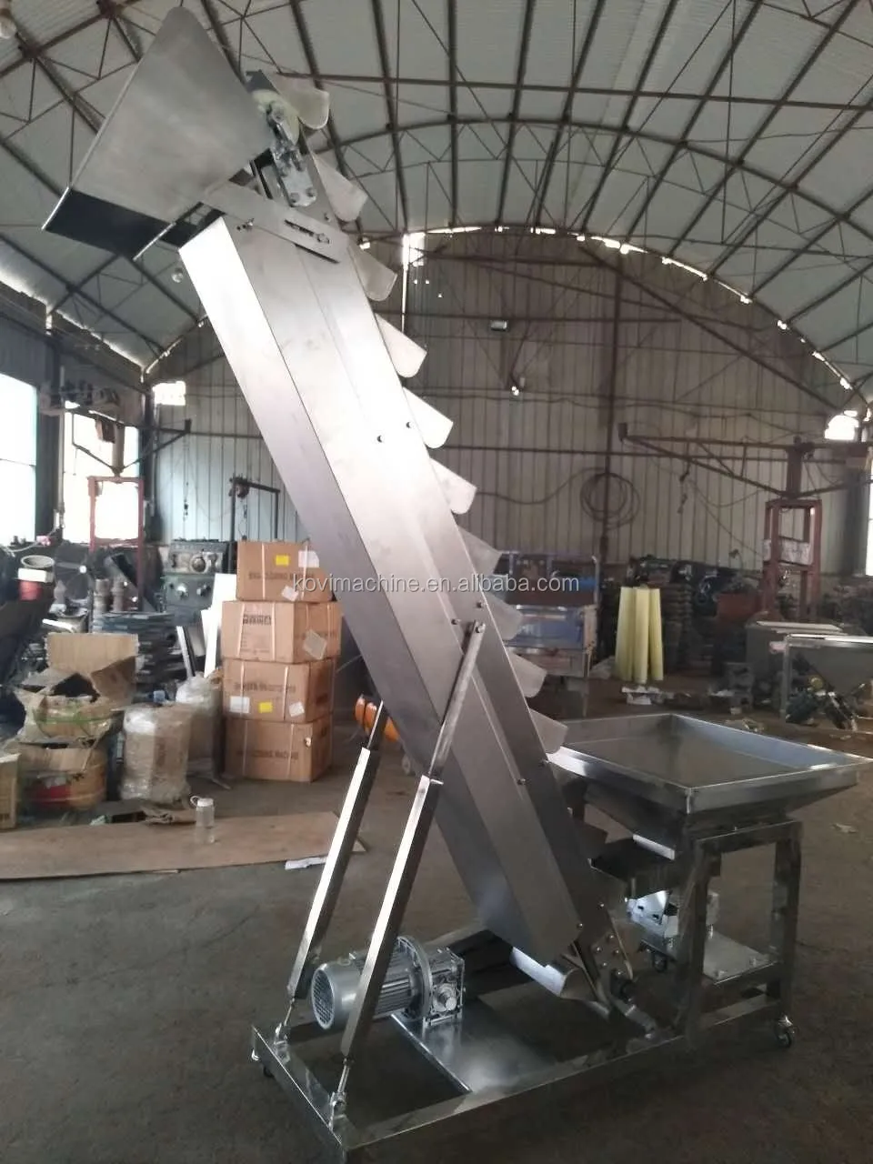 Stainless Chain Hopper Food Grain Bucket Elevator Hoist For Grain - Buy ...