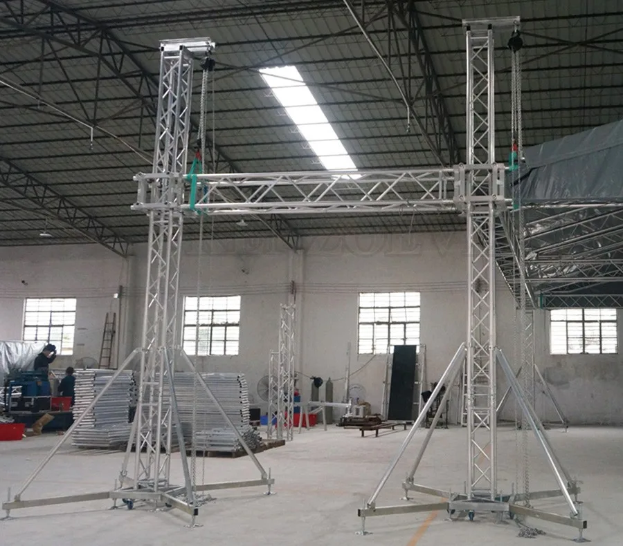 Mobile Line Array Truss Speaker Tower Lift Truss Stand - Buy Line Array ...