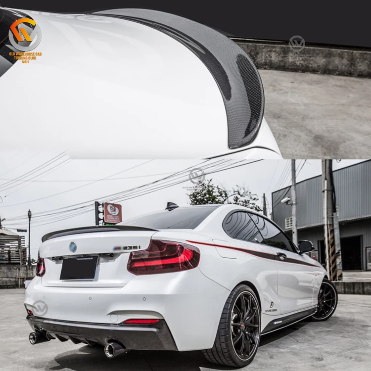 Oem F22 2 Series Coupe F87 M2 M Performance Carbon Fiber Rear Spoiler ...