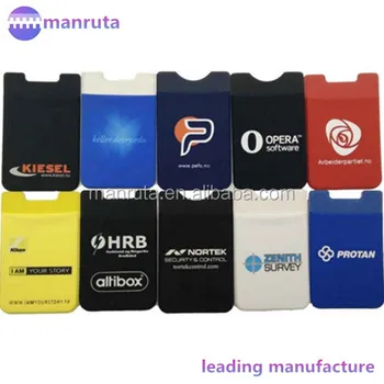 Adhesive 3m Sticker Cell Phone Rfid Blocking Lycra Card Holder Wallet ...