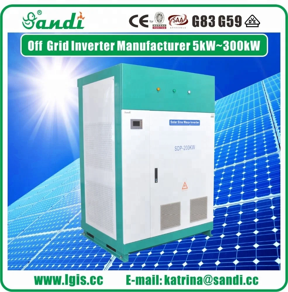 No Battery Off Grid Inverter 300kw Wide Voltage Solar Inverter 400 ...