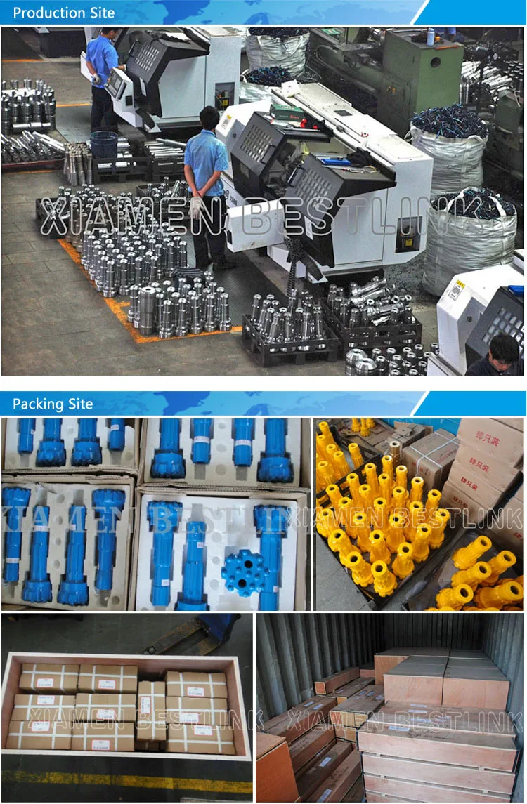 6 Inch Dth Bit Down The Hole Ql50 Drill Bits For Rock Blasting Drilling ...