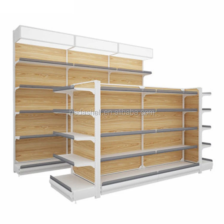 Modern Wooden Steel Supermarket Shelf Wholesale Retail Store Display ...