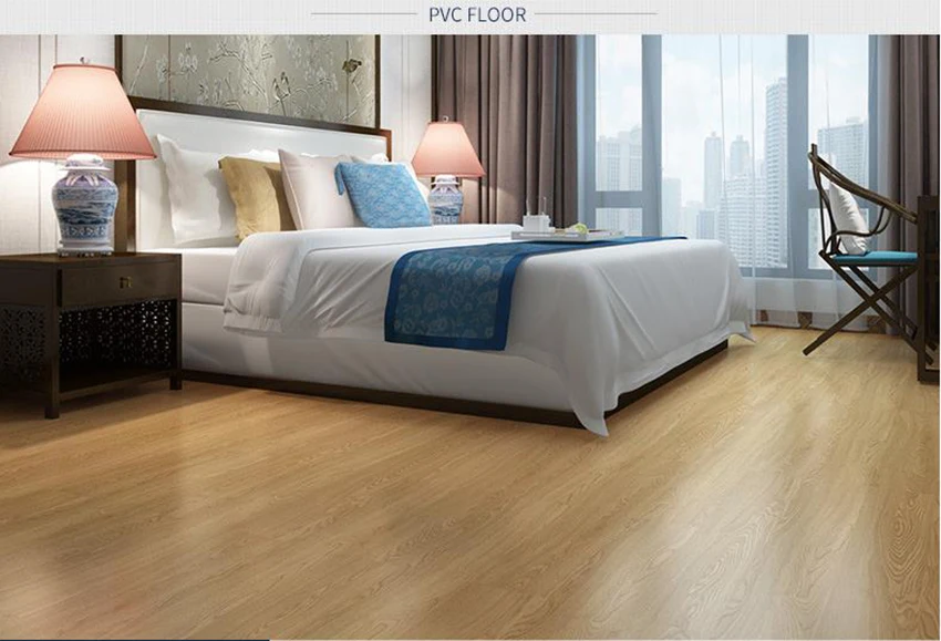 Wood Grain 2mm 2.5mm 3mm Thickness Plastic Sheet Glue Down Pvc Vinyl ...