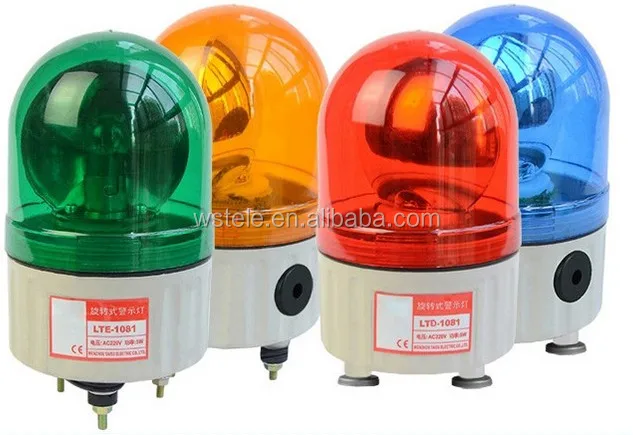 LTE-1081J Rotary Warning Light - 5W LED, 220AC/DC 12VDC