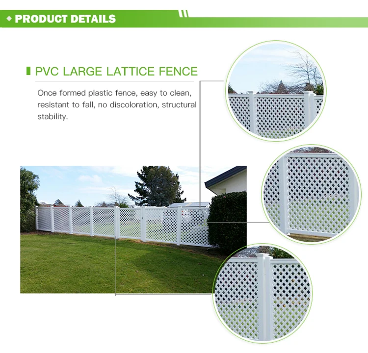 Free Standing Expandable Portable Pvc Lattice Fence Panels - Buy Pvc ...