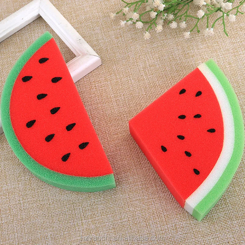 High Quality Fruits Watermelon Shaped Bath Sponge For Kids And Children ...