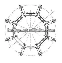 Overhead Line Fittings Fjz Type Spacers-dampers For Eight-bundle ...