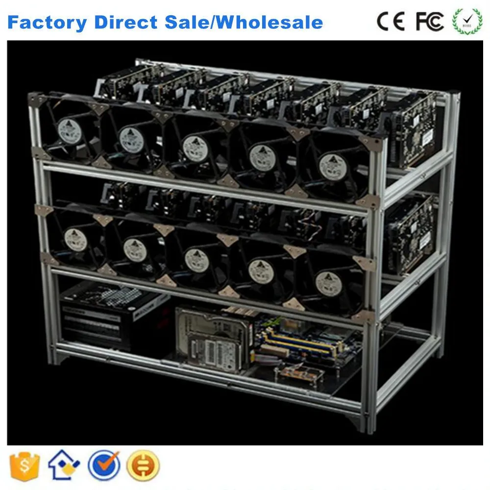 14gpu Mining Rig Rack Open Air Rig Frame Stackable Miner Rig Rack For ...