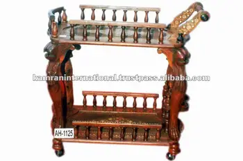 Wooden Hand Tea Coffee Cart Trolley,Service Trolley,Wooden Service ...