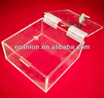 Lockable Acrylic Boxes With Hinged Lids - Buy Clear Acrylic Box,Acrylic ...