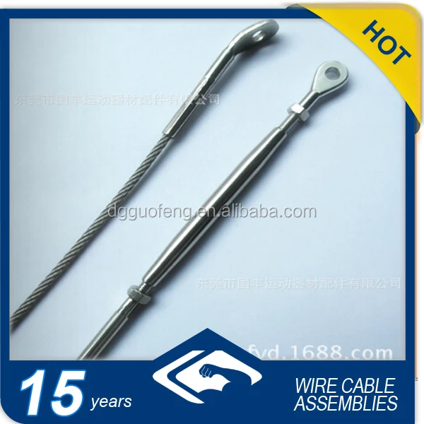 Stainless Steel Cable Railing Tensioner Wire Rope With Fittings Wire ...