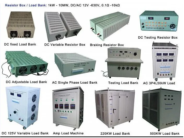 DC Dummy Adjustable Load Bank with good fans 100KW| Alibaba.com