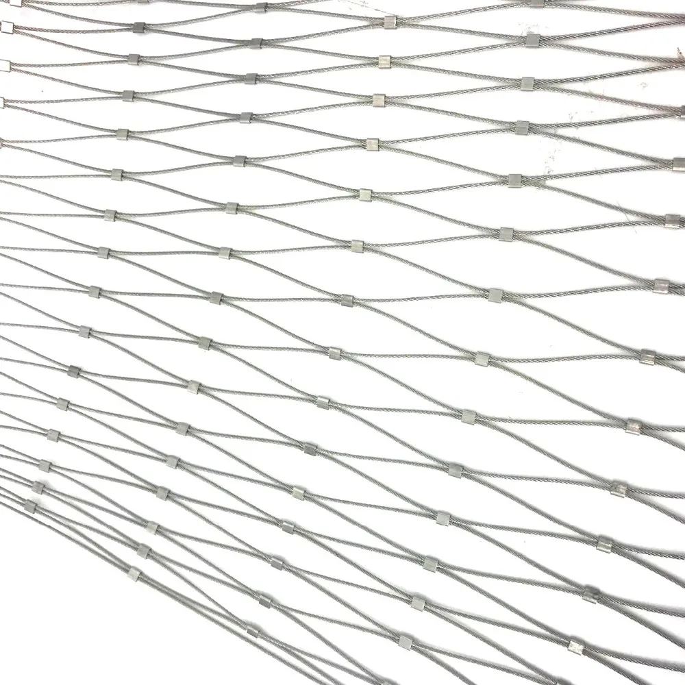 Hand Woven Stainless Steel Netting Wire Rope Mesh Wire Cable Nets - Buy ...