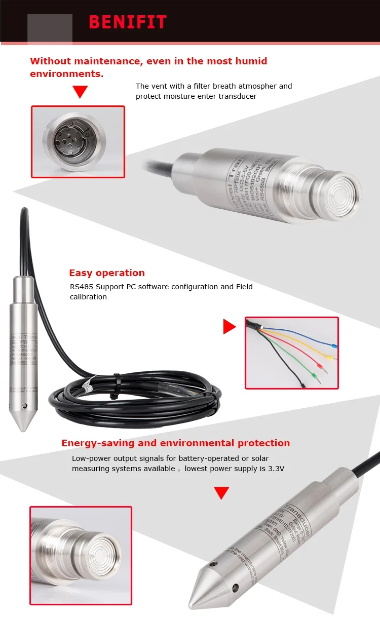 Submersible Digital Electronic Water Liquid Level Sensor,Water Sensor ...