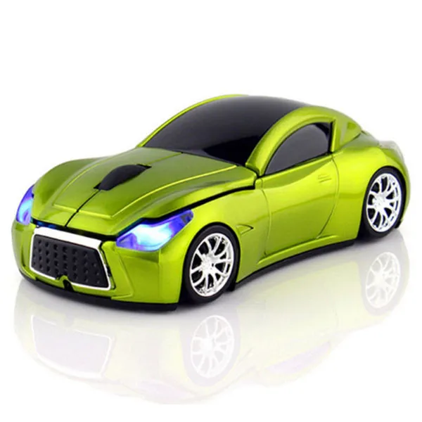 Customized 3D Car Shape Optical Wireless Mouse - Ergonomic