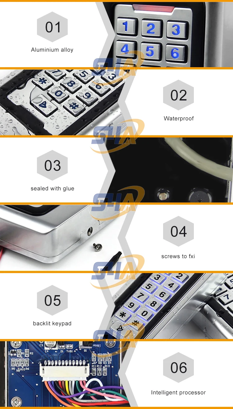 Standalone Metal Rfid Access Control System Ip68 Waterproof - Buy Metal ...