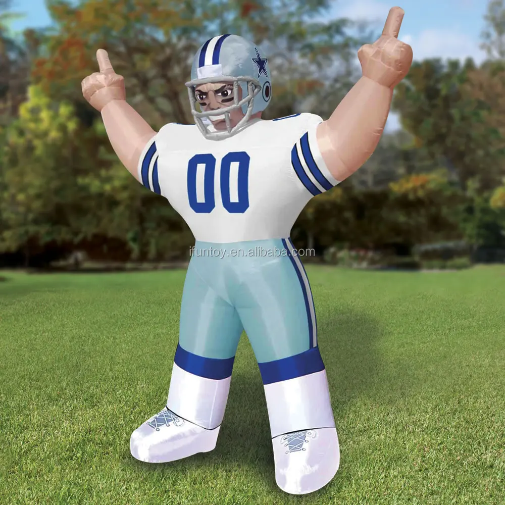Customized Giant Inflatable Football Player Model For Advertising/ Nfl ...