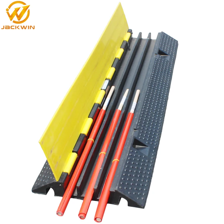 3 Channels Heavy Duty Cable Tray Rubber Cable Protector - Buy Rubber ...