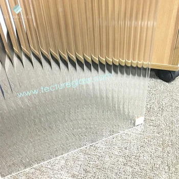Tecture 5mm Low Iron Tempered Ribbed Glass With 10mm Gap Between Two ...