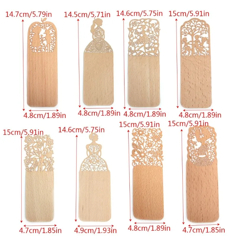 Top Quality Wooden Chinese Style Bookmarks - Creative Gifts