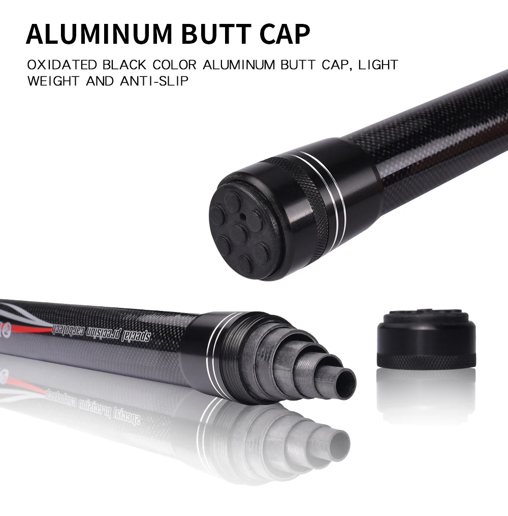 Carbon Bolognese Telescopic Fishing Rod 3.8/ 4.5 / 5.2 / 6.0m 20-40g ...