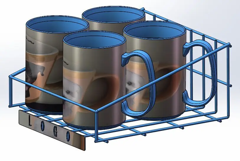 Rotating Metal Floor Mug Display Stand - Buy Metal Floor Mug Display ...