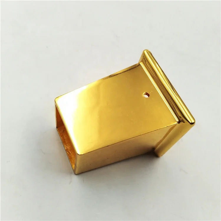 Square Gold Ferrules - Decorative Metal End Caps for Furniture