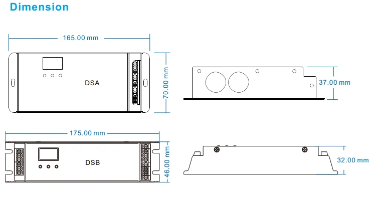 Skydance Dsa Dmx512 To Spi Converter Decoder Spittl X 3 Output Dmx Receiver And Rf Controller