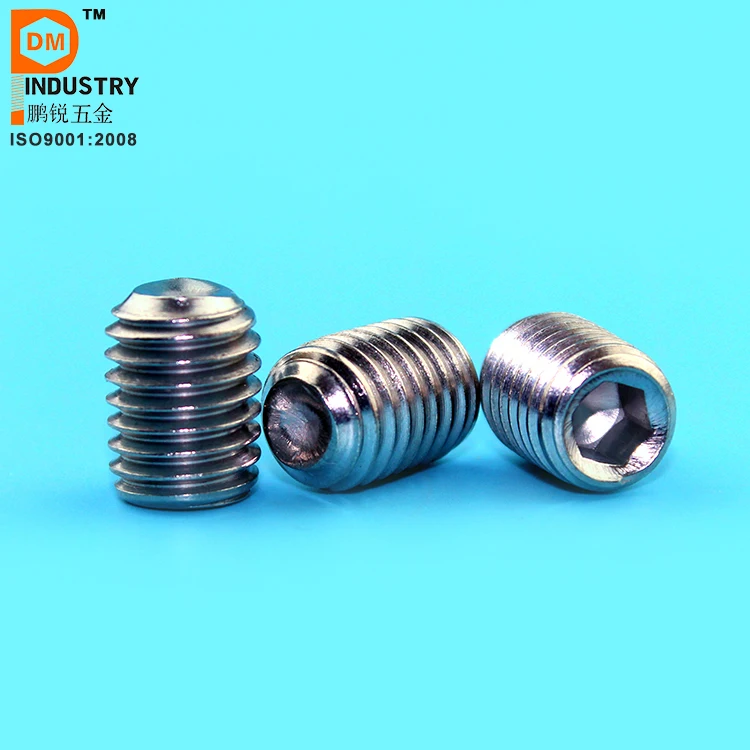 Din 916 Hex Socket Head Stainless Steel Set Screw With Cup Point - Buy Set Screw With Cup Point ...