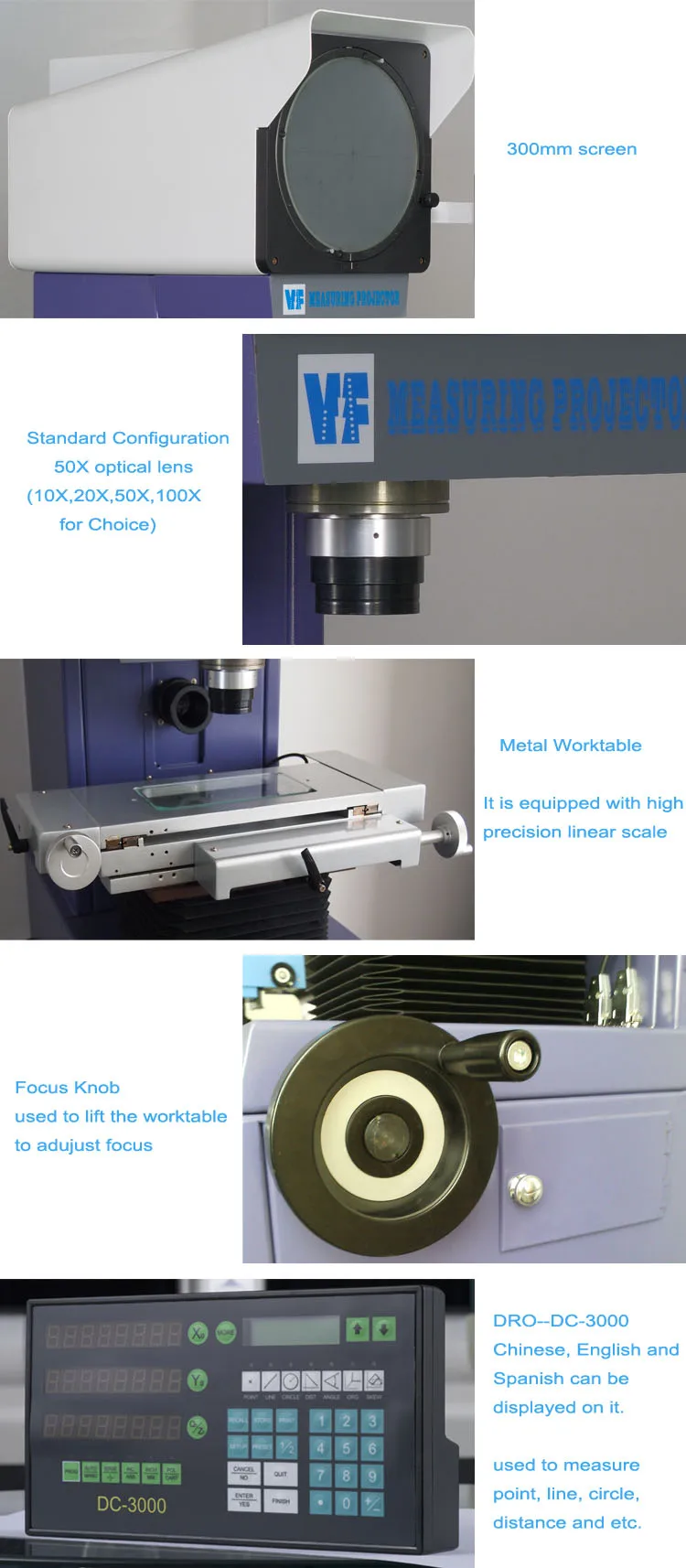 YIHUI V-20B Measuring Profile Projector - Precision & Custom Support