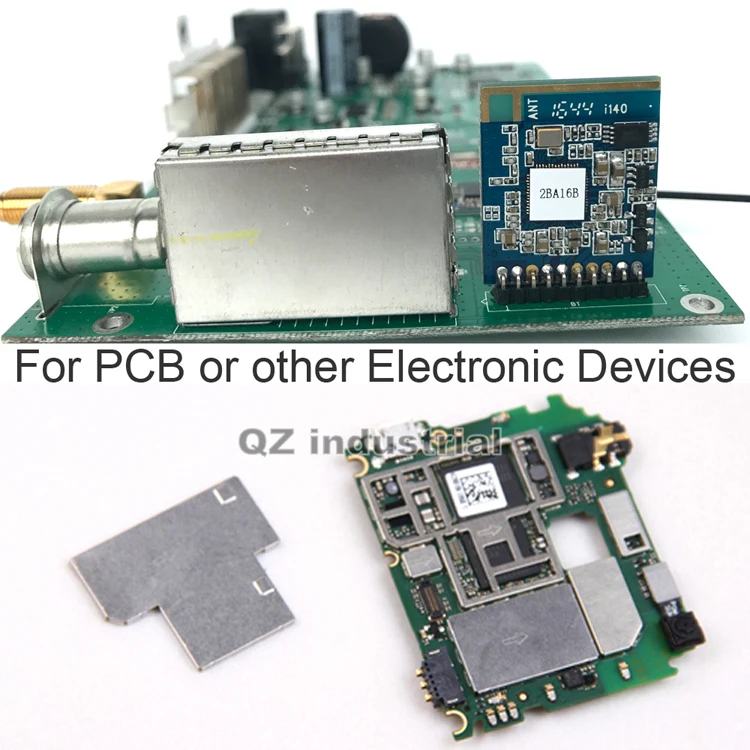 Qz Customized Stamping Screening Shielding Case Emi Rf Shield Can Pcb ...