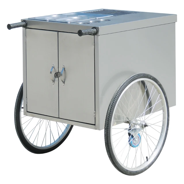 High Quality Outdoor Stainless Steel Multi-Functional Snack Cart
