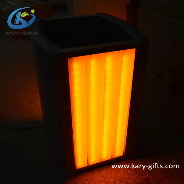 Recycling Bins with RGB LED Lighting - Durable & Eco-friendly