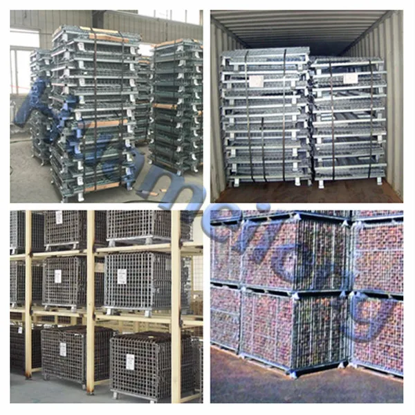 Heavy Duty Transport Trade Forklift Collapsible Warehouse Folding Steel ...
