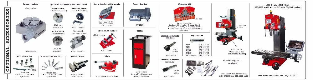 Sieg X3 Conventional Cutter Milling Machine - Competitive Price